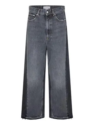 Stella McCartney Wide-leg High-rise Denim Jeans - Gray