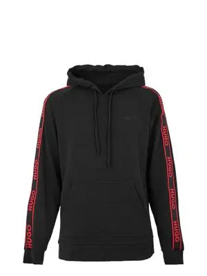 Hugo Boss Liam Hoodie With Logo Detailing - Black