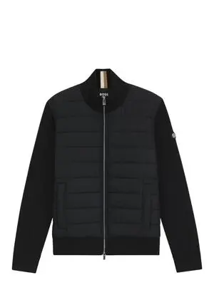 Hugo Boss Hybrid Quilted Bomber Jacket - Black
