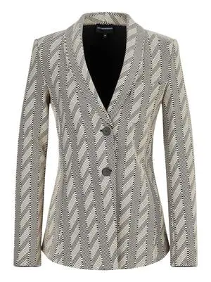 Emporio Armani Printed Blazer - Beige
