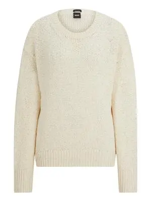 Hugo Boss Crew Neck Knit Sweater - White