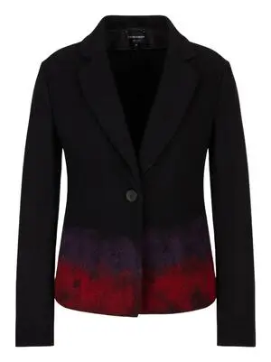 Emporio Armani Single-breasted Suit Jacket - Black