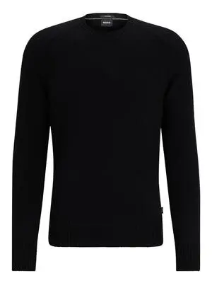 Hugo Boss Crew Neck Knit Top - Black