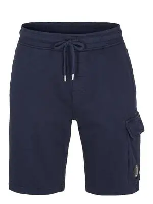 C.P. COMPANY Micro Lens Fleece Jogger Shorts - Black