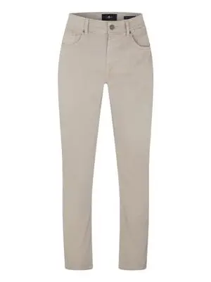 7 For All Mankind Straight Leg Sateen Trousers - Beige