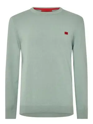 Hugo Boss Round-neck Knitted Top - Gray