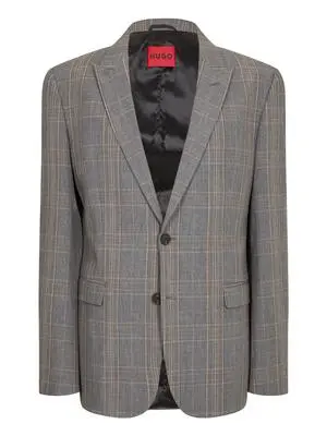 Hugo Boss Classic Check Blazer - Gray