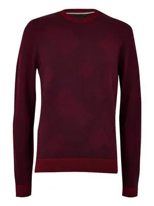 Hugo Boss Boss Wool Crew Neck Jumper - Brown