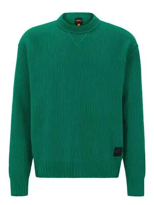 Hugo Boss Crew Neck Knit Sweater - Green