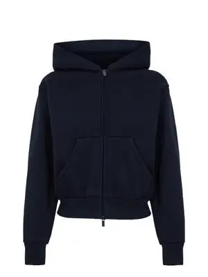 Fear Of God Zipper Hooded Sweatshirt - Black