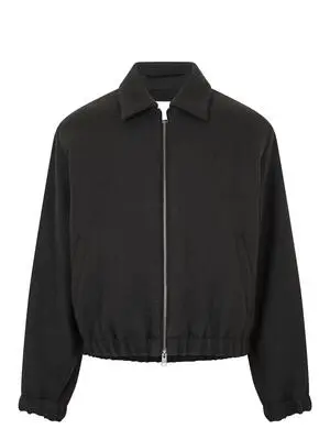 AMI Paris Solid Color Casual Jacket - Black