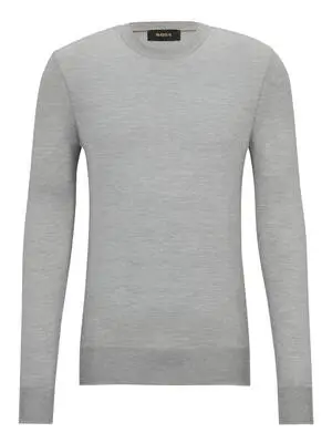 Hugo Boss Crew Neck Knit Sweater - Gray