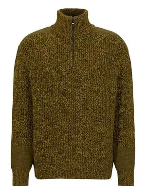 Hugo Boss Classic Half-zip Sweater - Brown