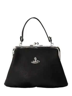 VIVIENNE WESTWOOD Orb Logo Clasp Top Handle Bag - Black