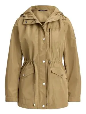 Ralph Lauren Hooded Anorak With Drawstring Waist - Brown