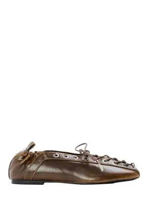 GANNI Ganni Ballet Flats Brown