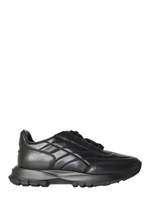 Givenchy Quilted Leather Lace-up Sneakers - Black