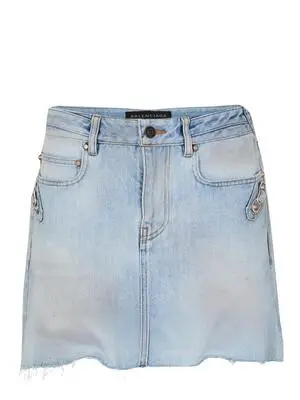Balenciaga Denim Mini Skirt - Blue