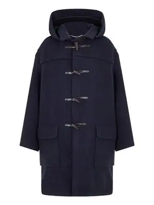 MAISON MARGIELA Duffle Coat With Buckle Detail - Black