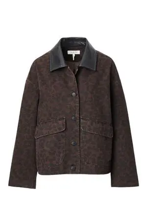 Rag & Bone Long-sleeved Collared Jacket With Patch Pockets - Black