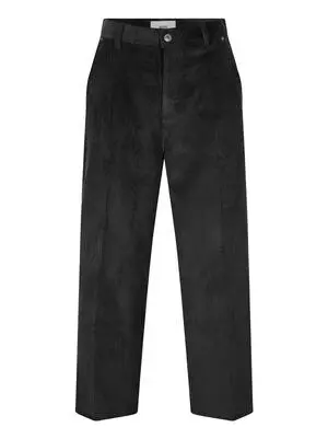AMI Paris Straight Leg Trousers - Black