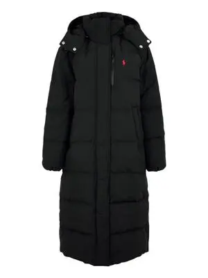 Polo Ralph Lauren Down Puffer Jacket With Detachable Hood - Black