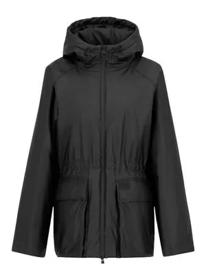 Barbour International Long Sleeve Hooded Jacket With Drawstring Waist - Black