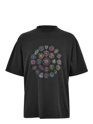 Balenciaga Logo Crew Neck T-Shirt Black