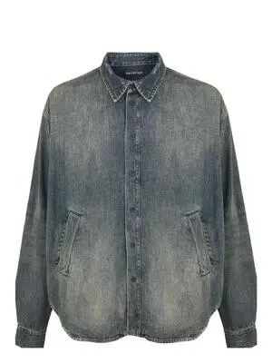 Balenciaga Denim Trucker Jacket - Gray