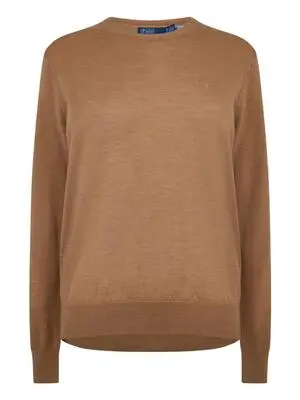 Ralph Lauren Long Sleeve Round Neck Sweater - Brown
