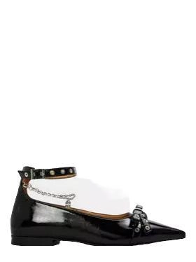 GANNI Ballet Flats - Black
