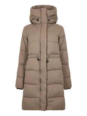 Canada Goose Long Hooded Padded Coat - Brown