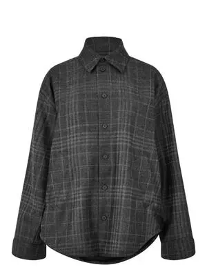 BALENCIAGA Balenciaga Oversized Plaid Shirt