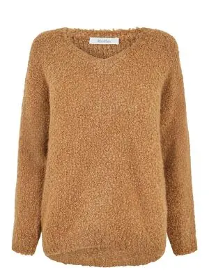 Max Mara V-neck Knit Sweater - Brown