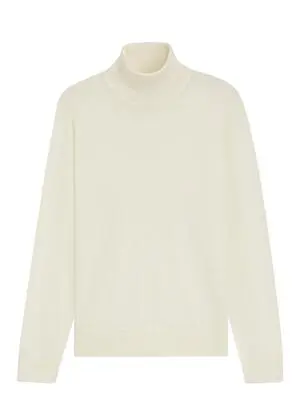 Hugo Boss Hugo Boss X Beckham Rollneck Cashmere Sweater White