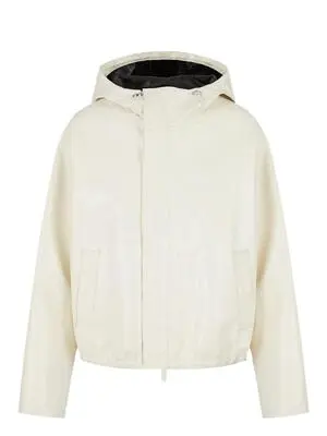 EMPORIO ARMANI Emporio Armani Cropped Hooded Windbreaker