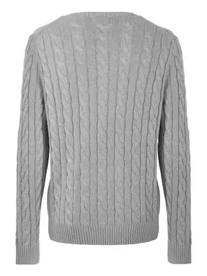 Polo Ralph Lauren Cable Knit Crew Neck Jumper - Black