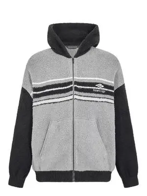 BALENCIAGA Balenciaga Zip-Up Hoodie With Logo Detail