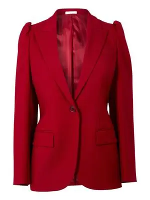 Alexander McQueen Single-breasted Blazer - Red