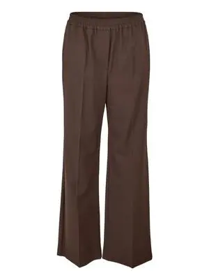 Max Mara Petra High-waisted Wide Leg Trousers - Brown