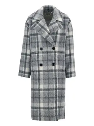BARBOUR Barbour Double-Breasted Plaid Coat