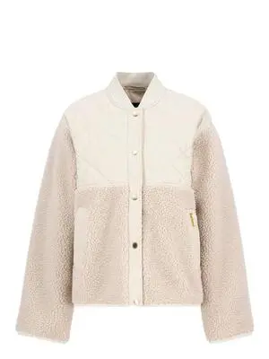 Barbour Quilted And Fleece Jacket - Nude