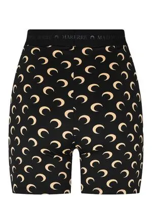 MARINE SERRE Moon Print Shorts - Black