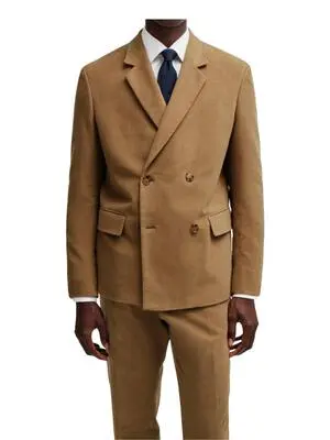 Hugo Boss Long-sleeved Suit Jacket - Open Beige