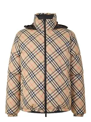 BURBERRY Burberry Check Down Jacket