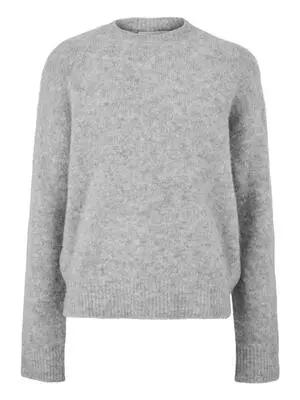 AMI Paris Crew Neck Sweater - Gray