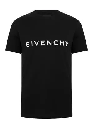 Givenchy Slim Fit Logo T-shirt - Black