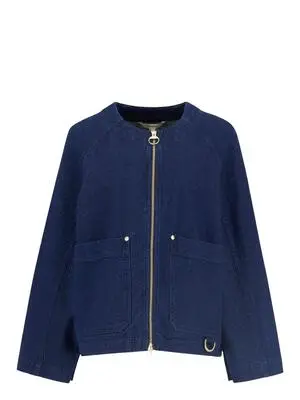 Barbour Long-sleeved Denim Jacket - Blue