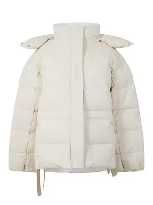 GANNI Ganni Hooded Down Jacket White