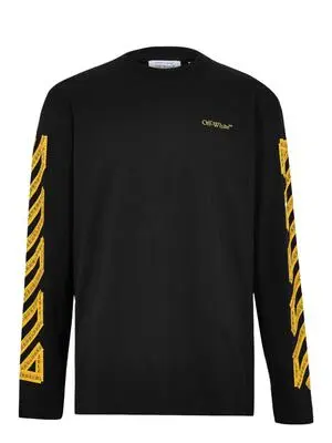 Off-White Logo Long-sleeve T-shirt - Black
